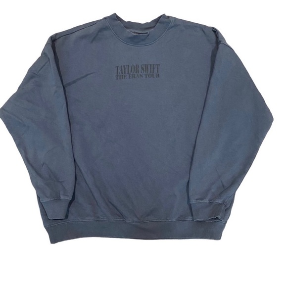 Tops | Taylor Swift Eras Blue Crewneck Small | Poshmark